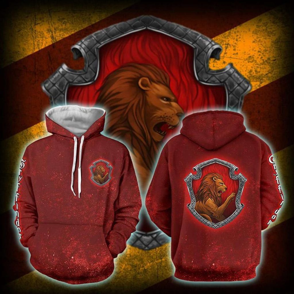 Gryffindor Logo Harry Potter 3D Hoodie