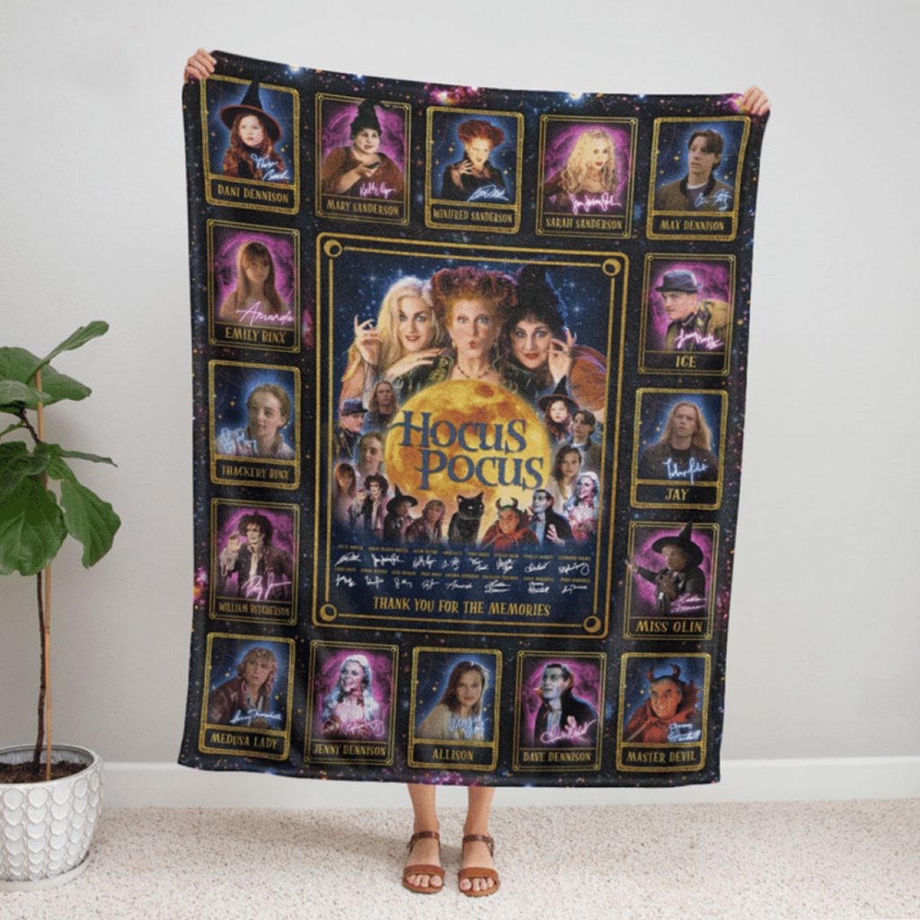 Hocus Pocus 1993 Halloween Movie Sanderson Sisters Blanket