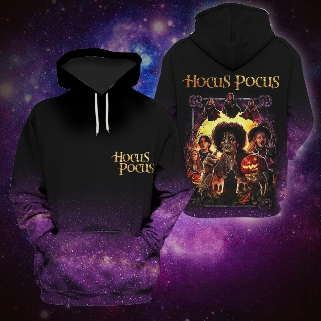 Hocus Pocus Billy Butcherson Pumpkin Galaxy 3D Hoodie