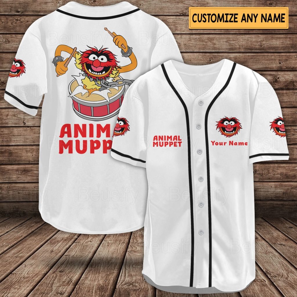 Personalized The Muppet Baseball Jersey, Animal Muppet Shirt, Muppet ...