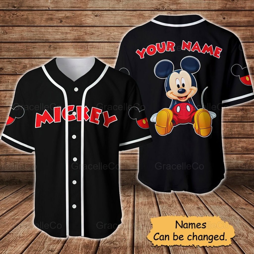 Personalized Mickey Mouse Jersey Shirt, Mickey Mouse Shirt, Mickey ...